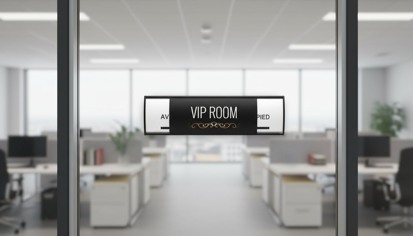 Office Slider Sign Holder 40x200mm – Wall/Door Mount | Altavista Signs